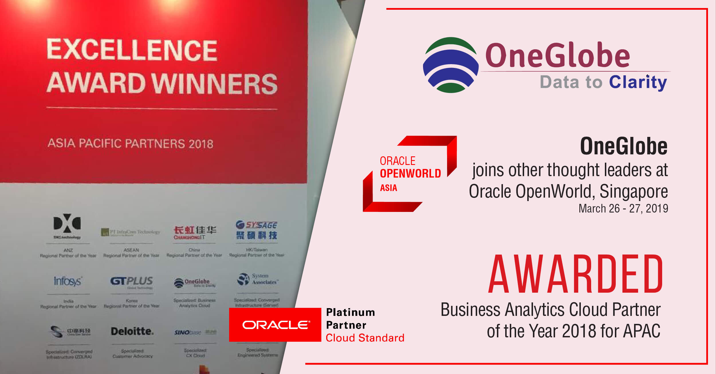 OneGlobe at Oracle OpenWorld Singapore | Future of Cloud